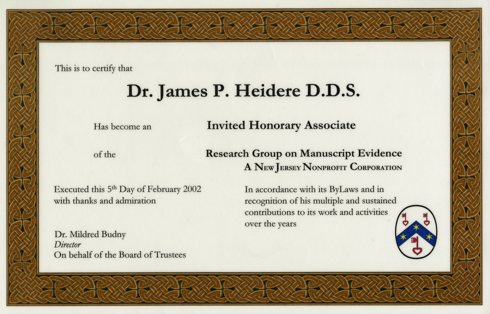 Heidere Diplomas & Investiture